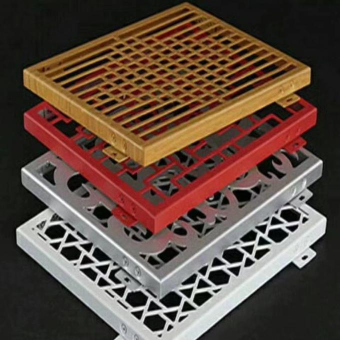 Perforated Exterior Aluminum Ceiling Panels 1.5mm-3.0mm Thickness