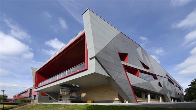Weather Resistant Aluminum Wall Cladding Panel Custom For Eave / Canopy ...