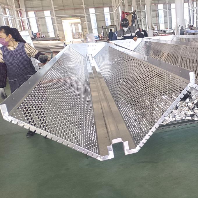 High Corrosion Resistance Customizable Perforated Metal Facade Panels ...