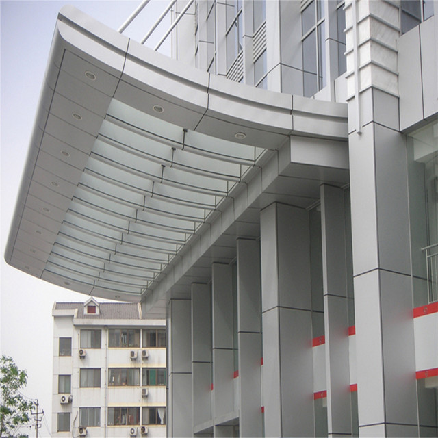 Weather Resistant Aluminum Wall Cladding Panel Custom For Eave / Canopy ...