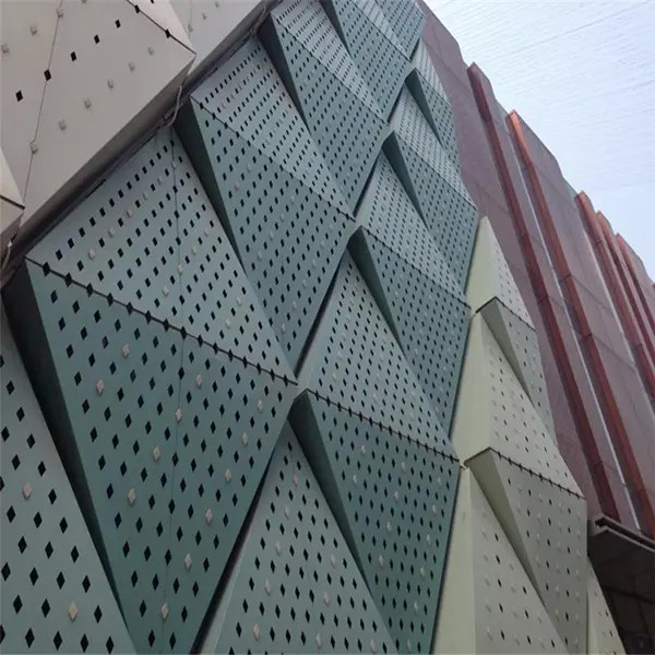 Facade Decor Wall Cladding Perforated Aluminium 3D Facade Panels
