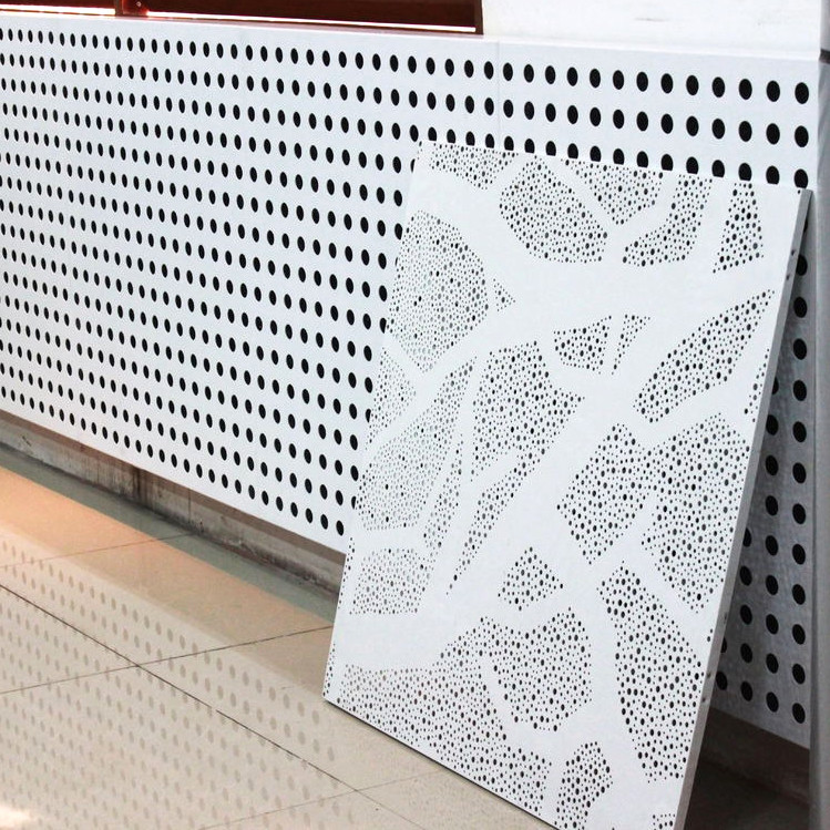 Fashion Ceiling Aluminum Sheet , Perforated Aluminium Panels For Facade