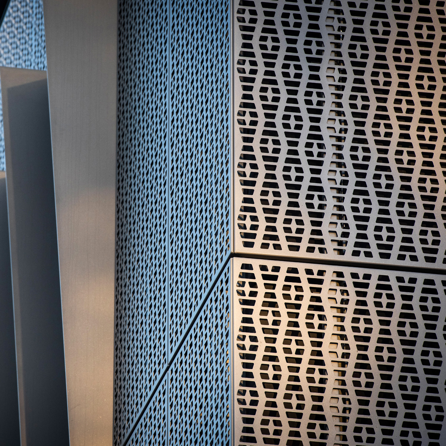 Powder Coating Peforated Perforated Metal Wall Panel For Government ...