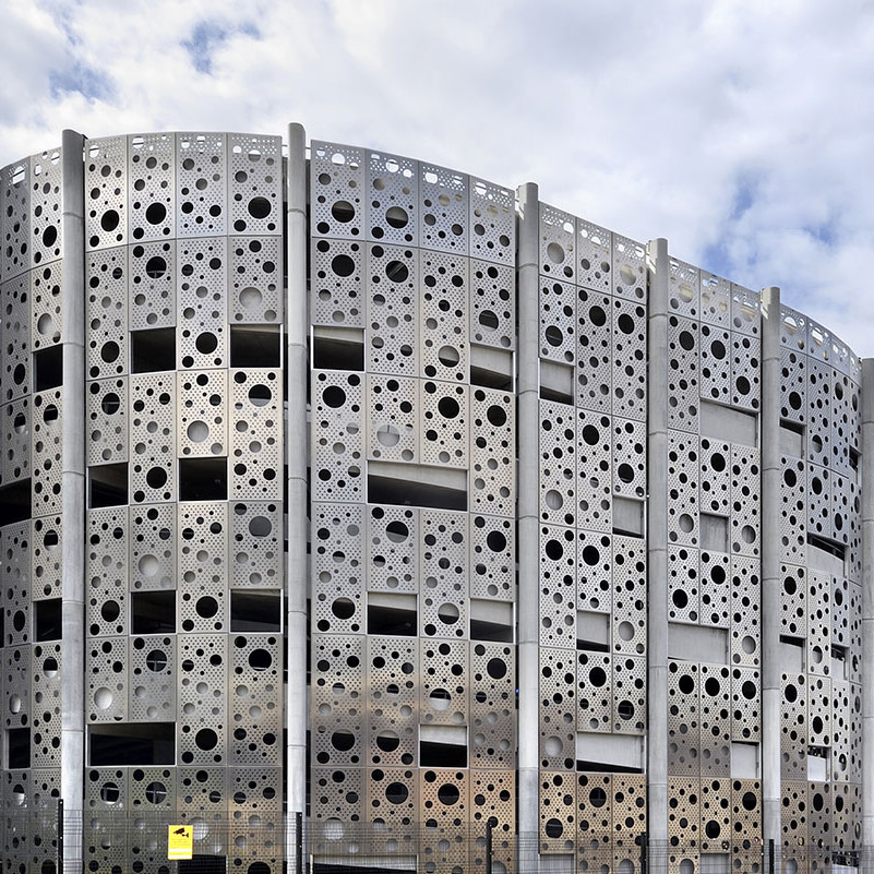 3mm Perforated Aluminum Wall Panels PVDF Coating Customized for ...
