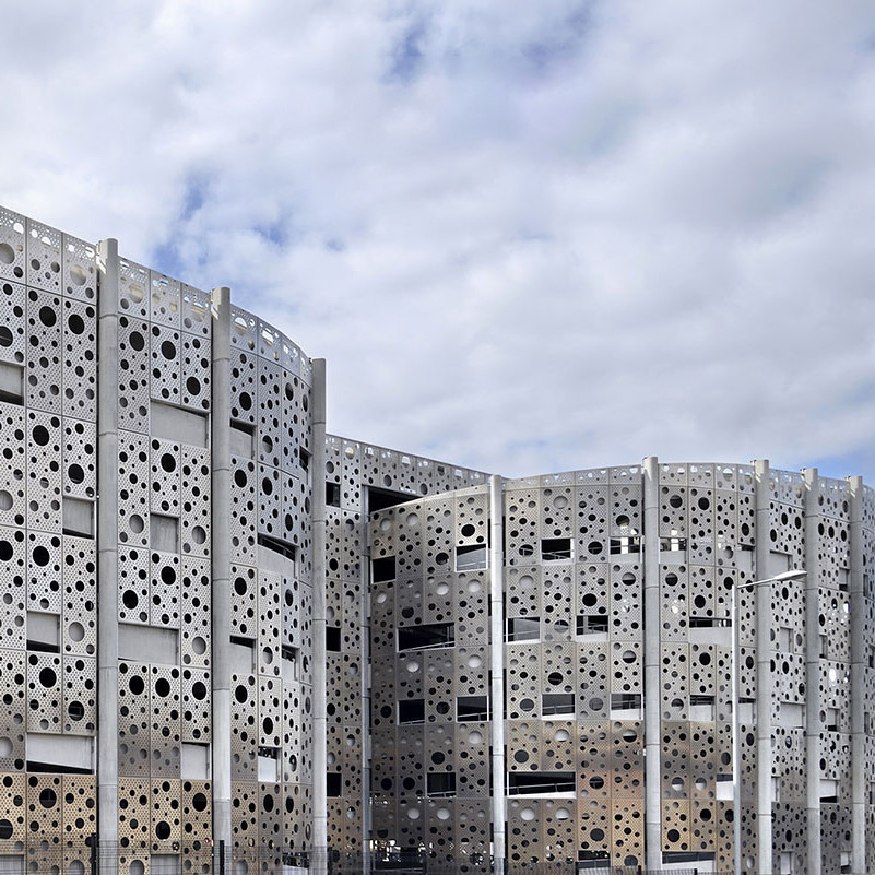 Perforated Aluminium Cladding Panels , Lightweight Aluminum Panels For ...