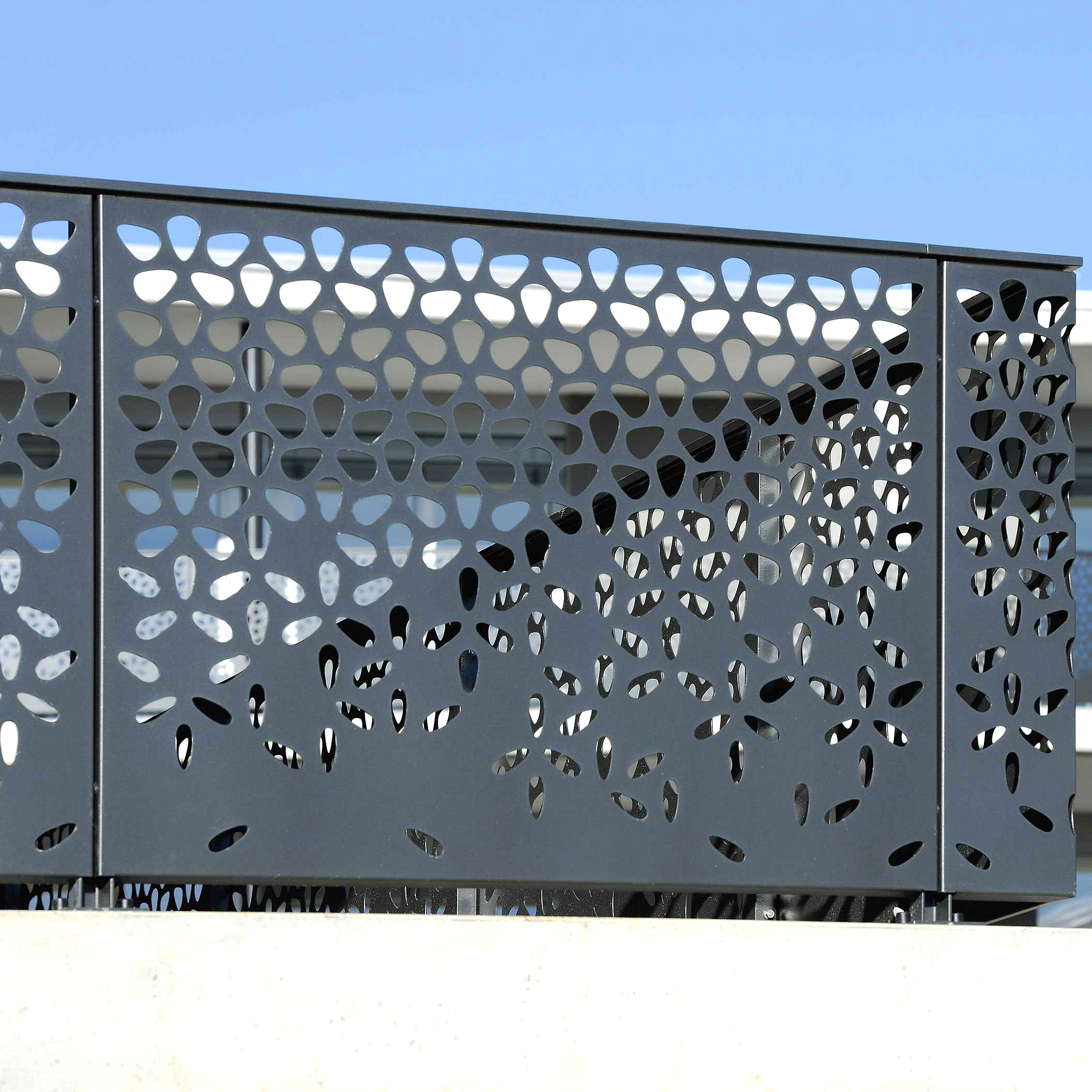 Hexagonal Hollow Patterns Perforated Aluminum Wall Cladding panel and ...