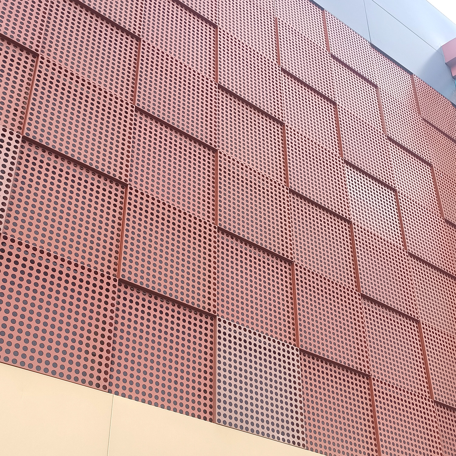 Weather-proof Aluminum Sheets With Custom Perforations For Exterior ...