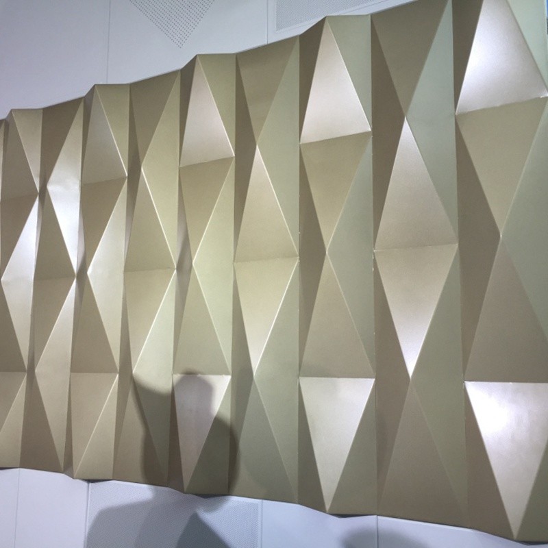 Aluminum Material decorative 3d slats wall cladding interior exterior ...
