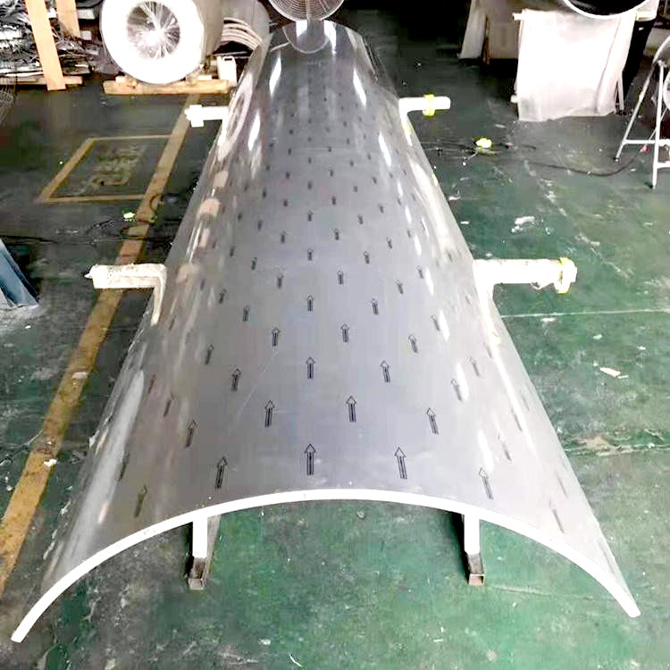 Semi-circle Curved Aluminum Cladding Panels for Envelope and Decoration ...